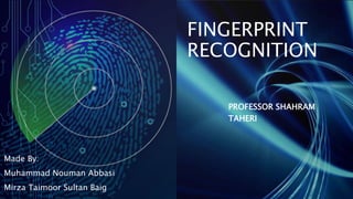 Fingerprint recognition | PPT