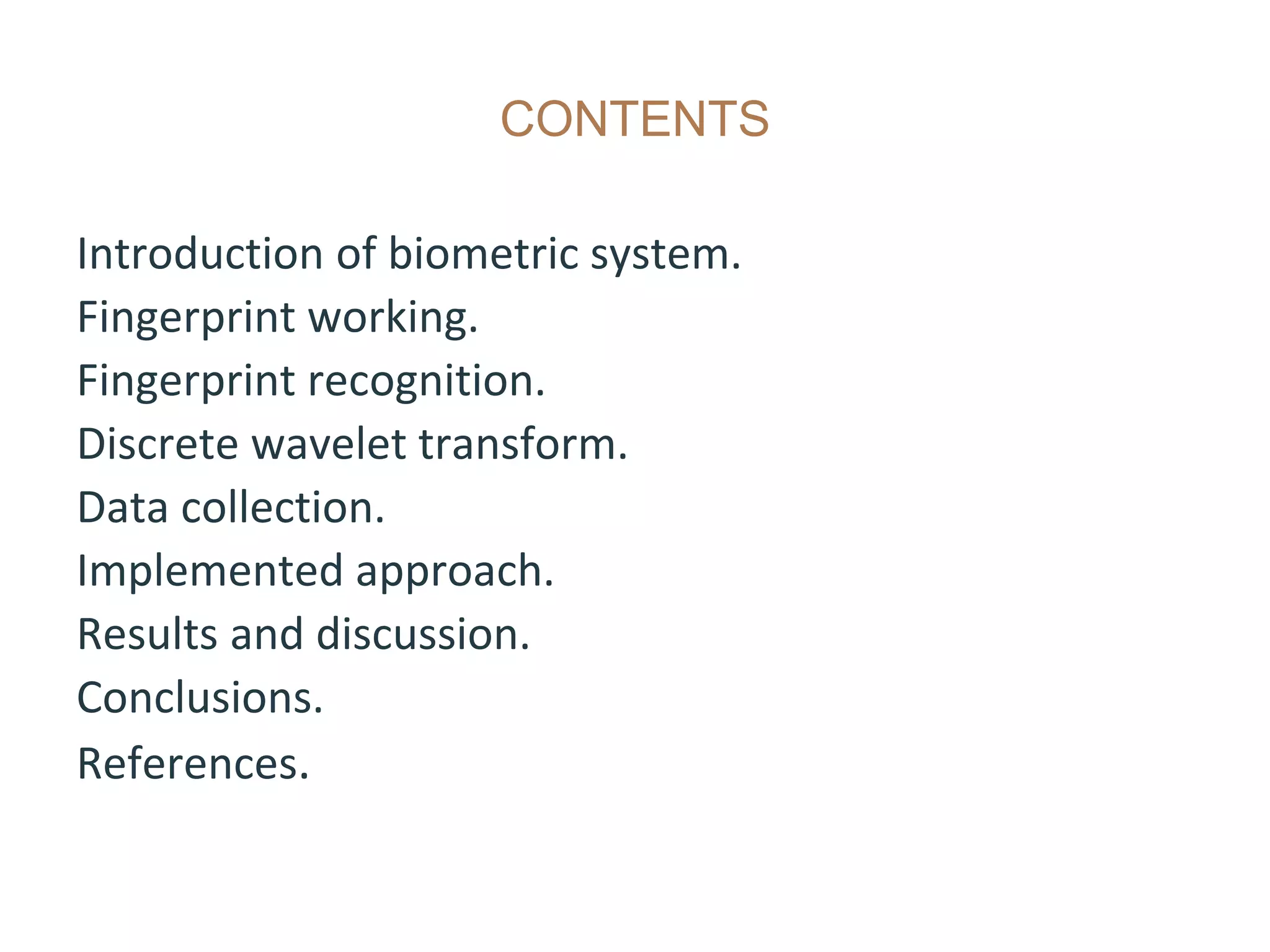 Fingerprint recognition | PPT