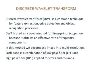 Fingerprint recognition | PPT