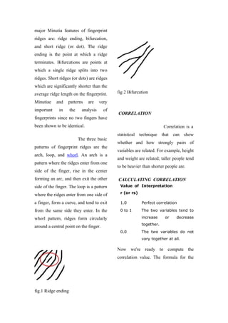 Fingerprint recognition using correlation | PDF