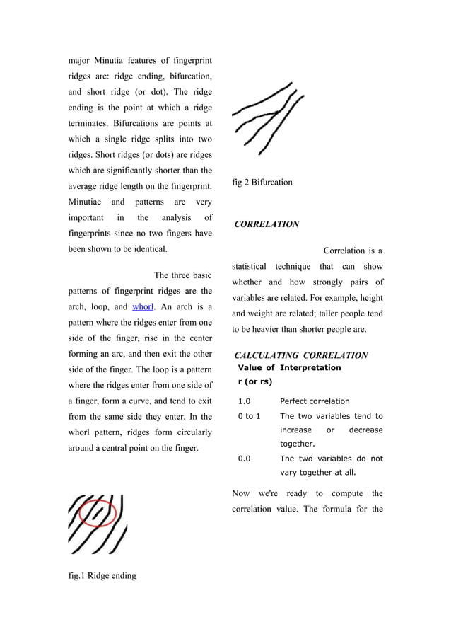Fingerprint recognition using correlation | PDF