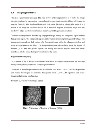 Fingerprint recognition using minutiae based feature | PDF