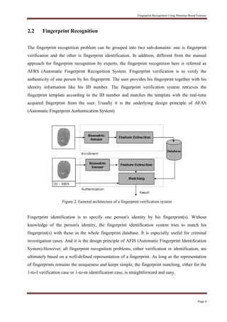 Fingerprint recognition using minutiae based feature | PDF