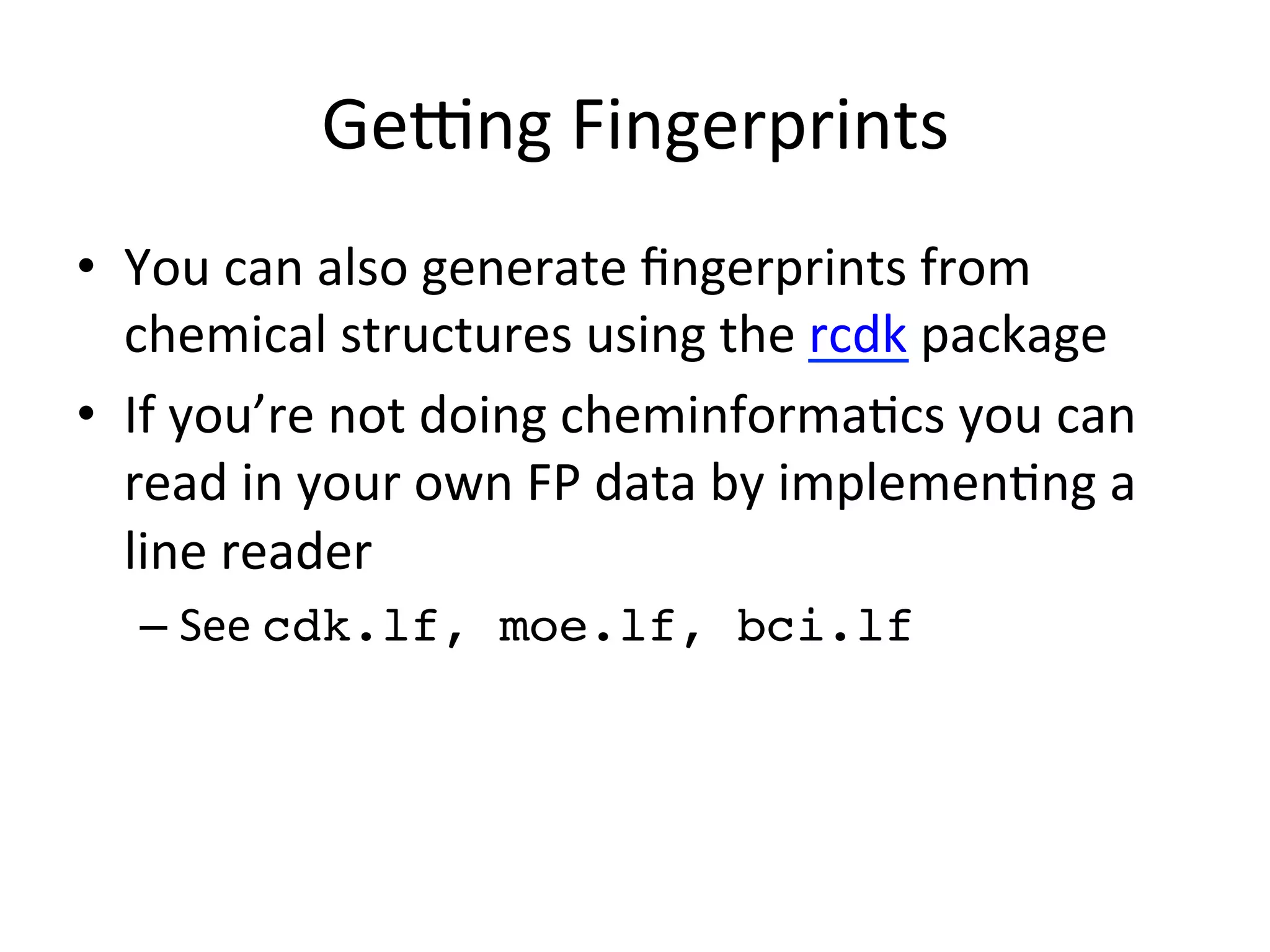 Fingerprinting Chemical Structures | PDF