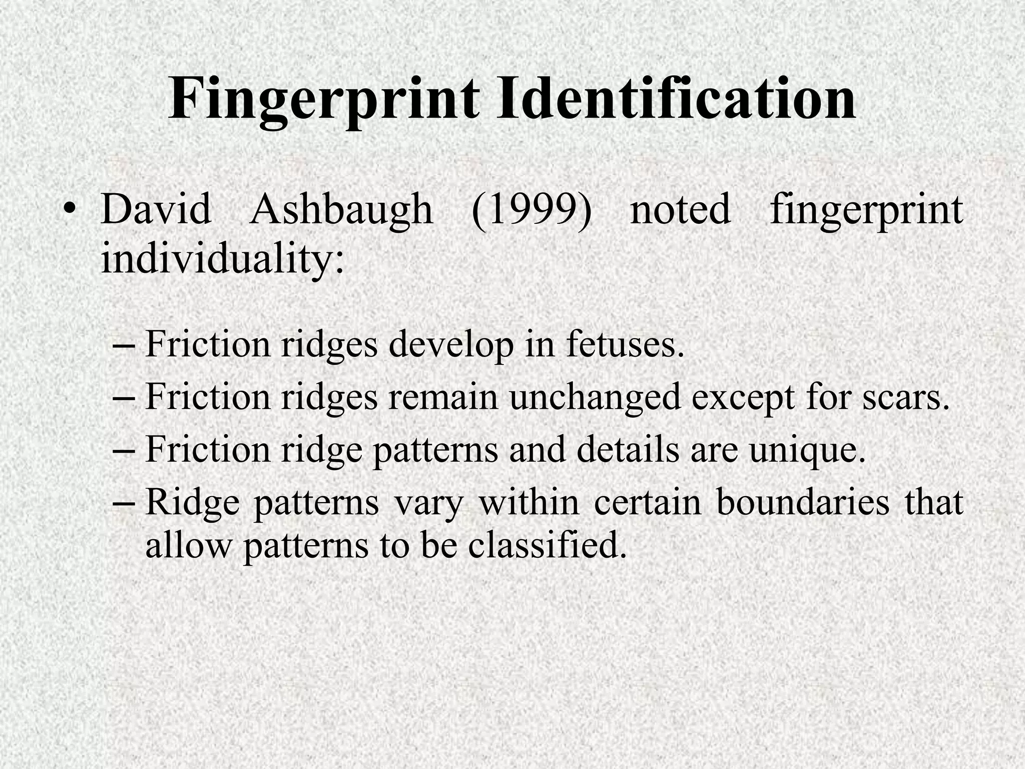 Fingerprints | PPTX