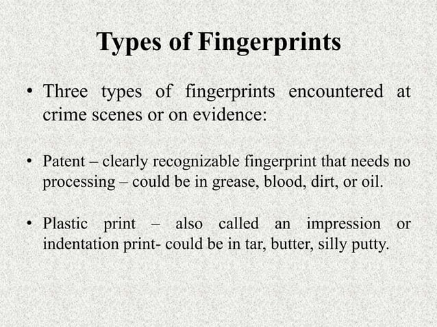 Fingerprints | PPTX