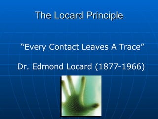 Fingerprints In Time | PPT