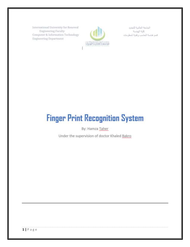 Finger prints report | DOCX
