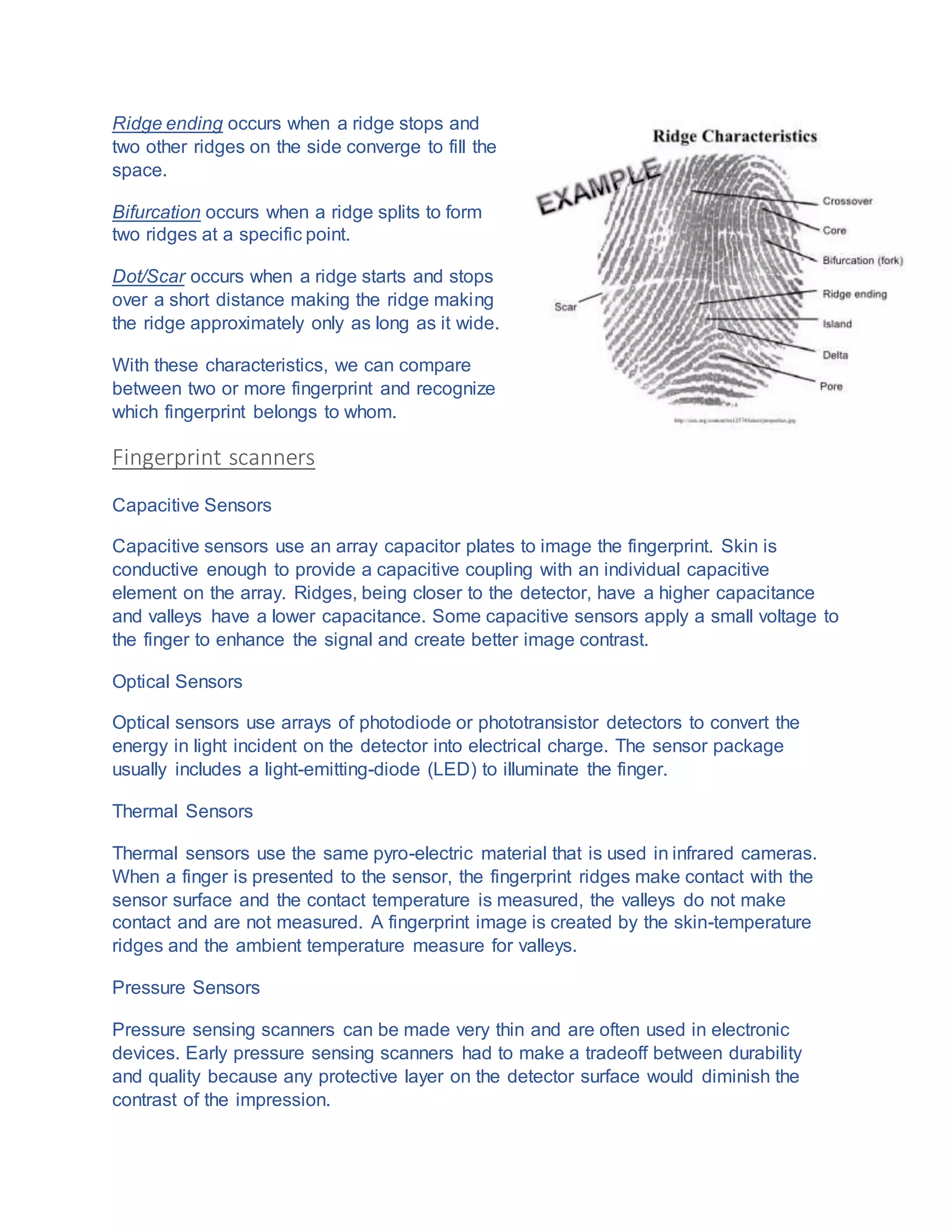Finger prints research | DOCX