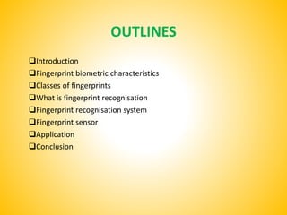 Fingerprint seminar | PPT