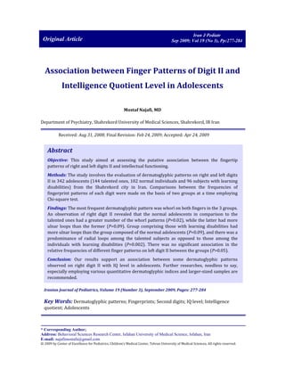 Fingerprints & intelligences | PDF