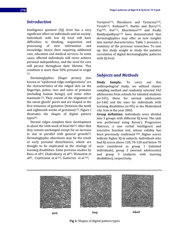 Fingerprints & intelligences | PDF