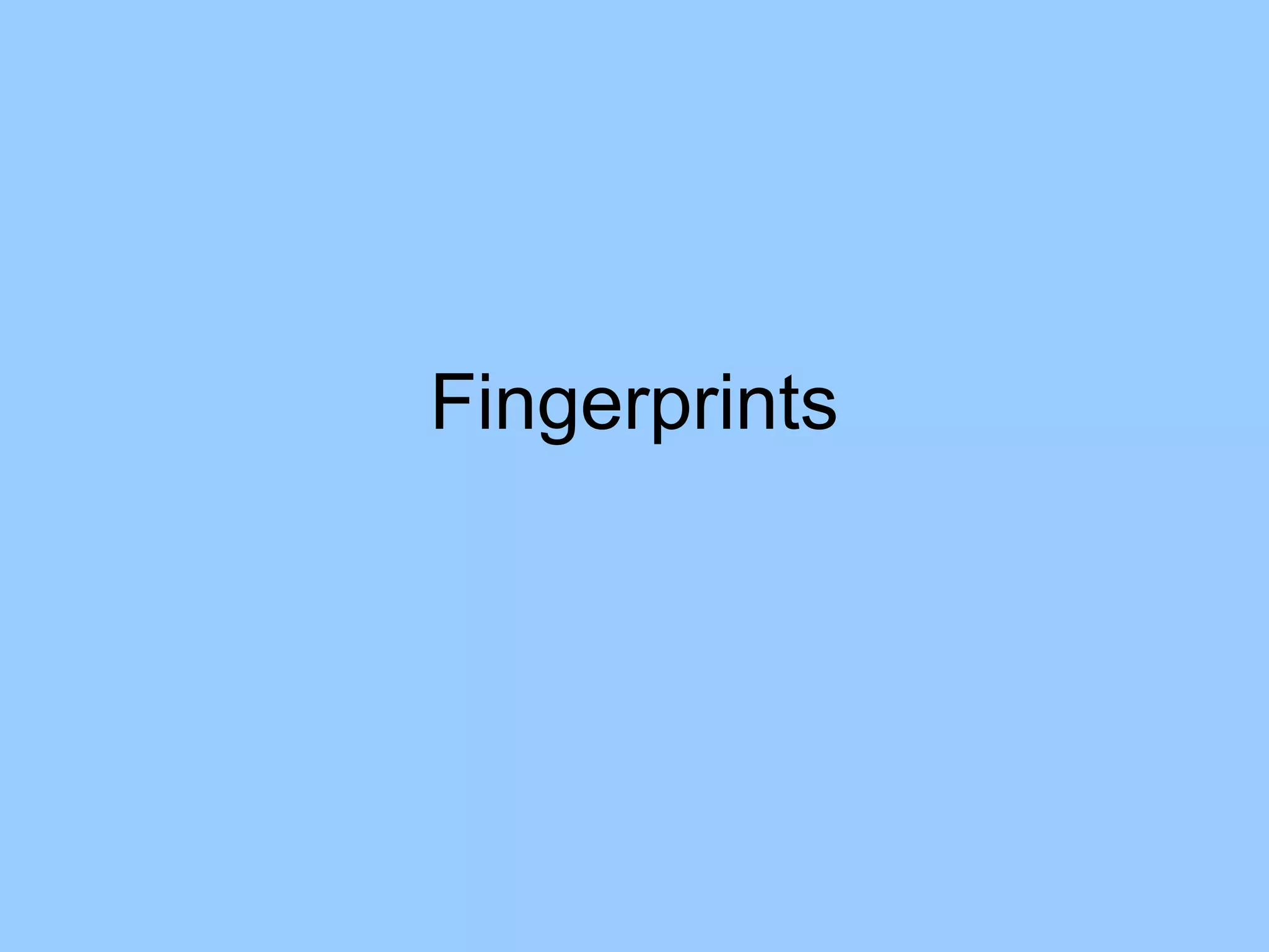 Fingerprint development and Ridge Characteristics | PPT