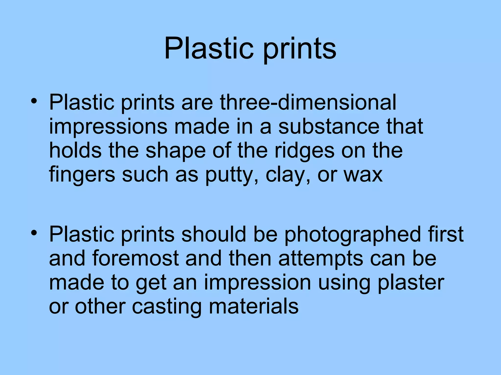 Fingerprint development and Ridge Characteristics | PPT