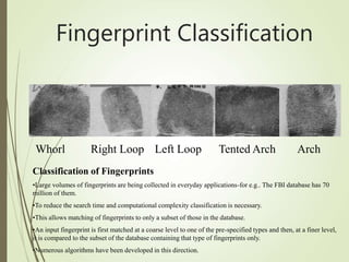 Fingerprint Recognition | PPT