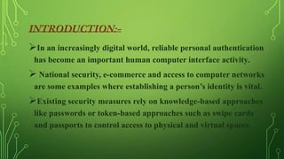 Fingerprint verification using matlab | PPT