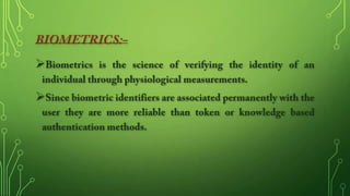 Fingerprint verification using matlab | PPT