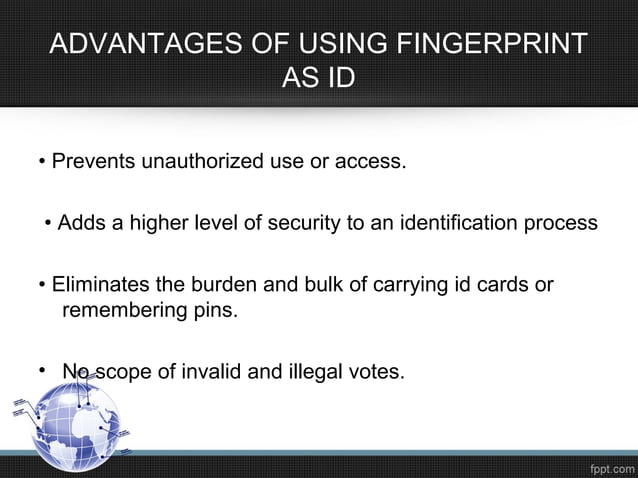 Fingerprint voting system | PPT