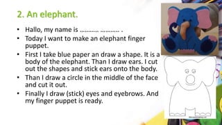 Finger puppet project | PPTX