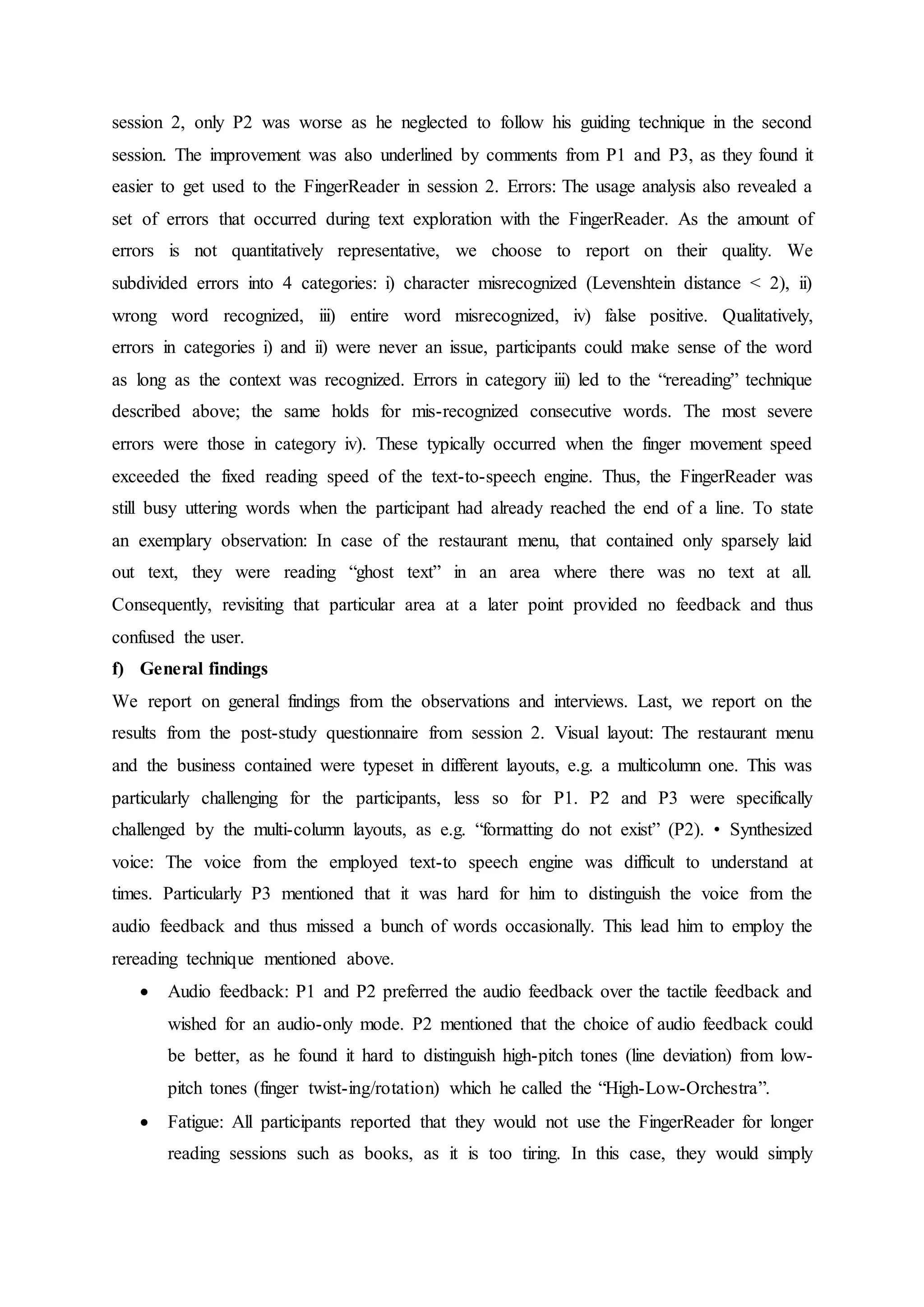 Finger reader thesis and seminar report | DOCX