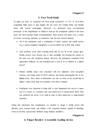 Finger reader thesis and seminar report | DOCX