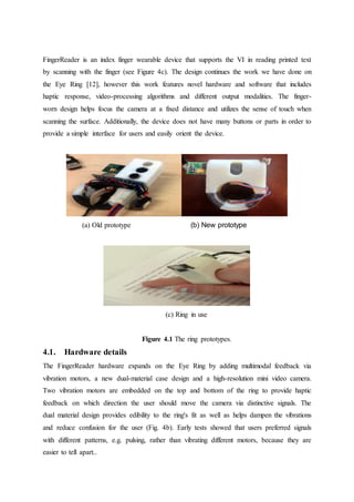 Finger reader thesis and seminar report | DOCX