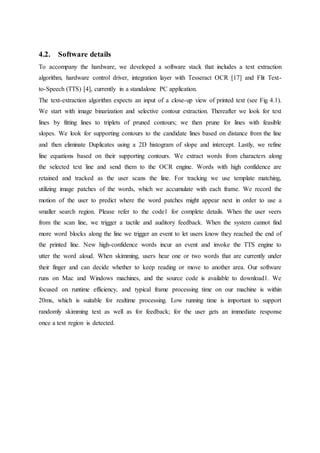 Finger reader thesis and seminar report | DOCX