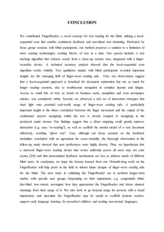 Finger reader thesis and seminar report | DOCX