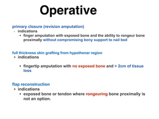 Fingertip injury | PDF