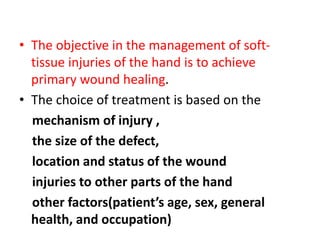 Finger tip injuries & management | PPTX