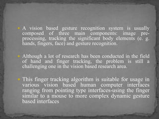 Finger tracking | PPTX