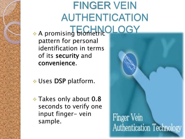 Finger vein technology | PPTX