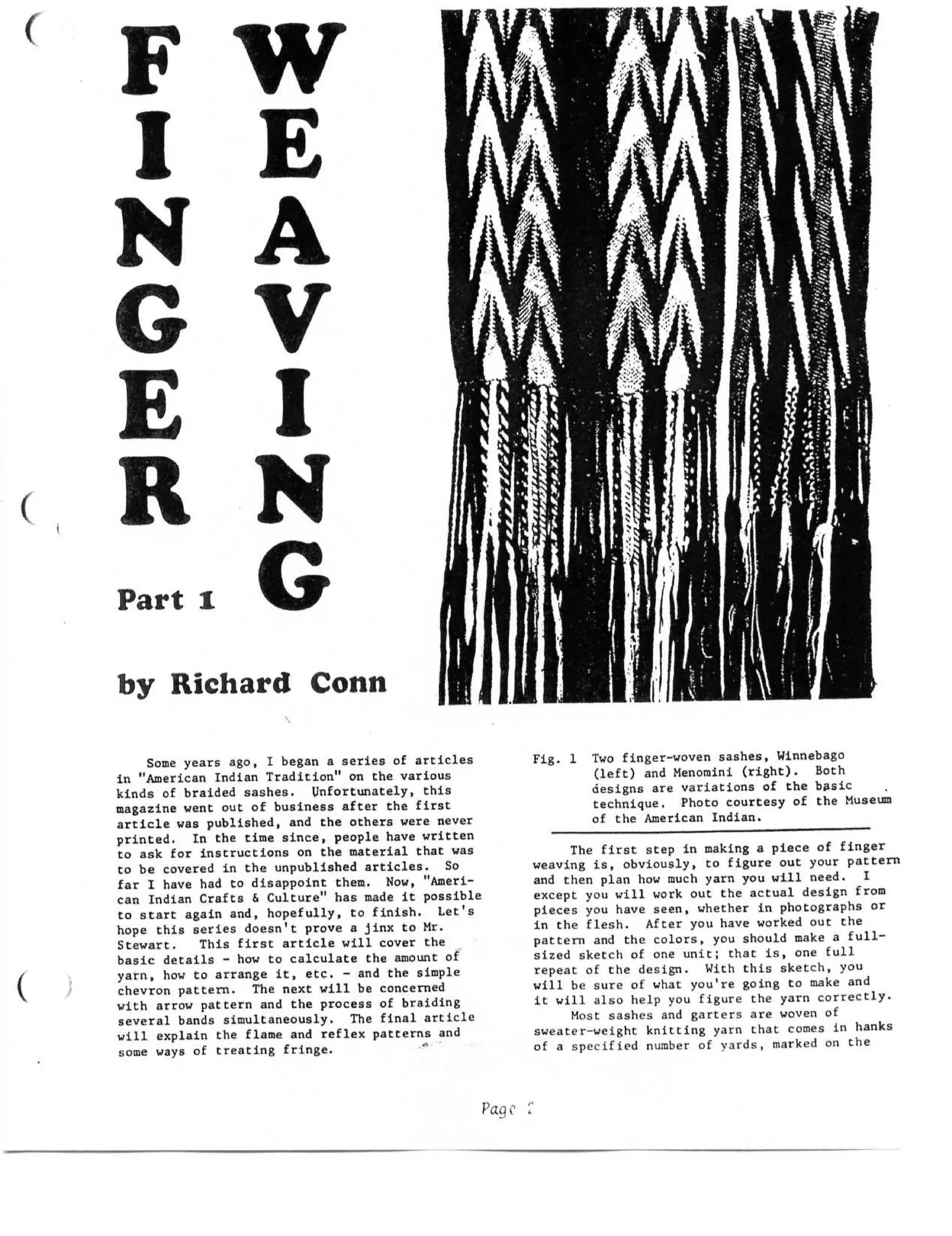 손가락 직조법(Finger weaving) 001 | PDF