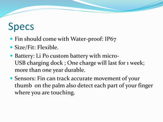 Fin gesture control 1 | PPT