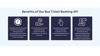 facililating bus ticket booking API and new advanced uses of API | PPTX