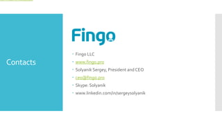 Fingo Portfolio of AR projects | PPT