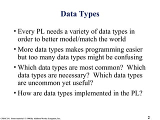 datatypesinformation datatypes finin5.ppt
