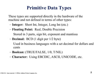datatypesinformation datatypes finin5.ppt