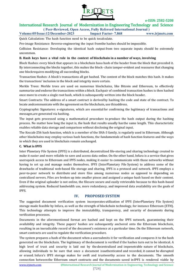 Enhancing Security And Transparency The Role Of Blockchain In Document Verification Pdf