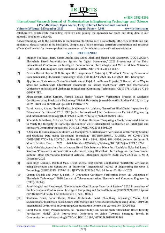 Enhancing Security And Transparency The Role Of Blockchain In Document Verification Pdf