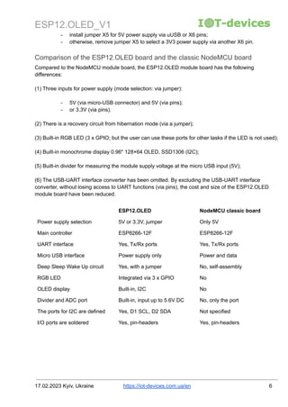 ESP12.OLED_V1 Datasheet EN - Universal ESP8266 controller board with 0. ...