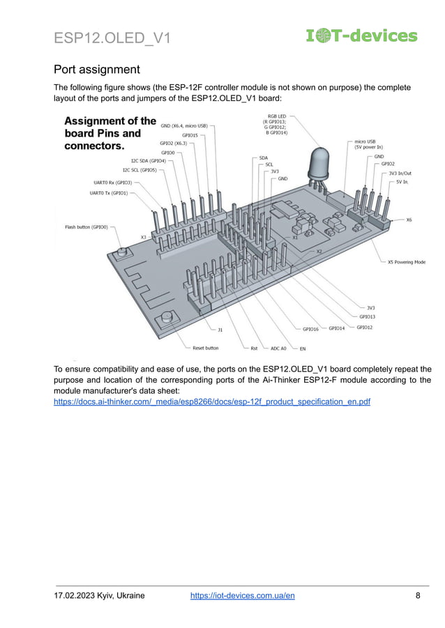 ESP12.OLED_V1 Datasheet EN - Universal ESP8266 controller board with 0.96″ I2C OLED and RGB LED ...