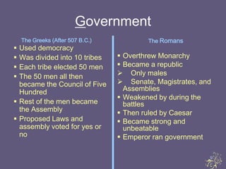 Finished abc's of_the_greeks_and_romans[2][1] | PPT