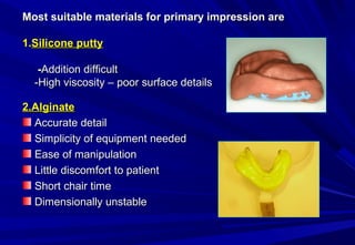 Finished complete denture impression presentation final modification | PPT