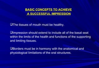 Finished complete denture impression presentation final modification | PPT