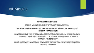 BITCOIN BASICS | PPT
