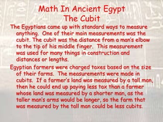 Math & Science of Ancient Greece and Egypt | PPTX