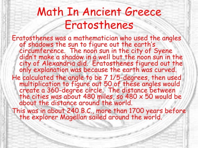 Math & Science of Ancient Greece and Egypt | PPTX