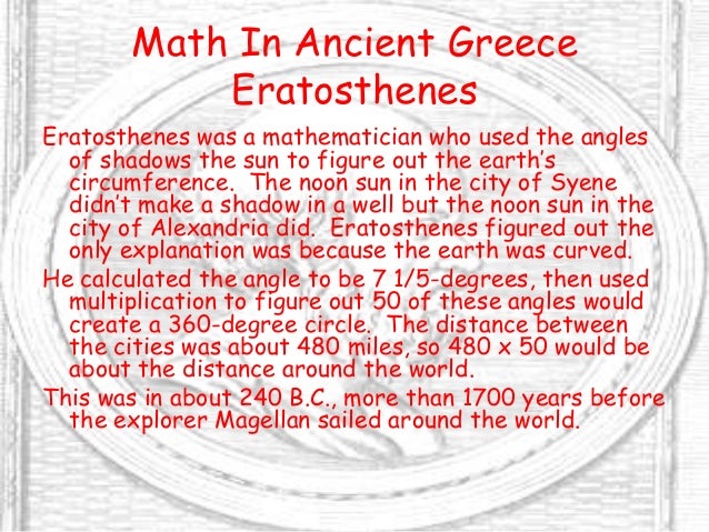 Ancient Greece Math