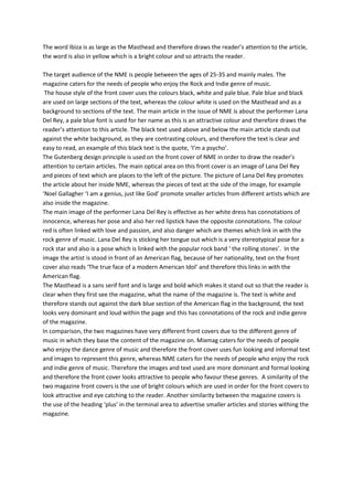 Finished front cover essay | PDF